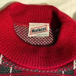 mathias | Sweaters | Vintage Christmas Plaid Sweater Made In Usa | Poshmark